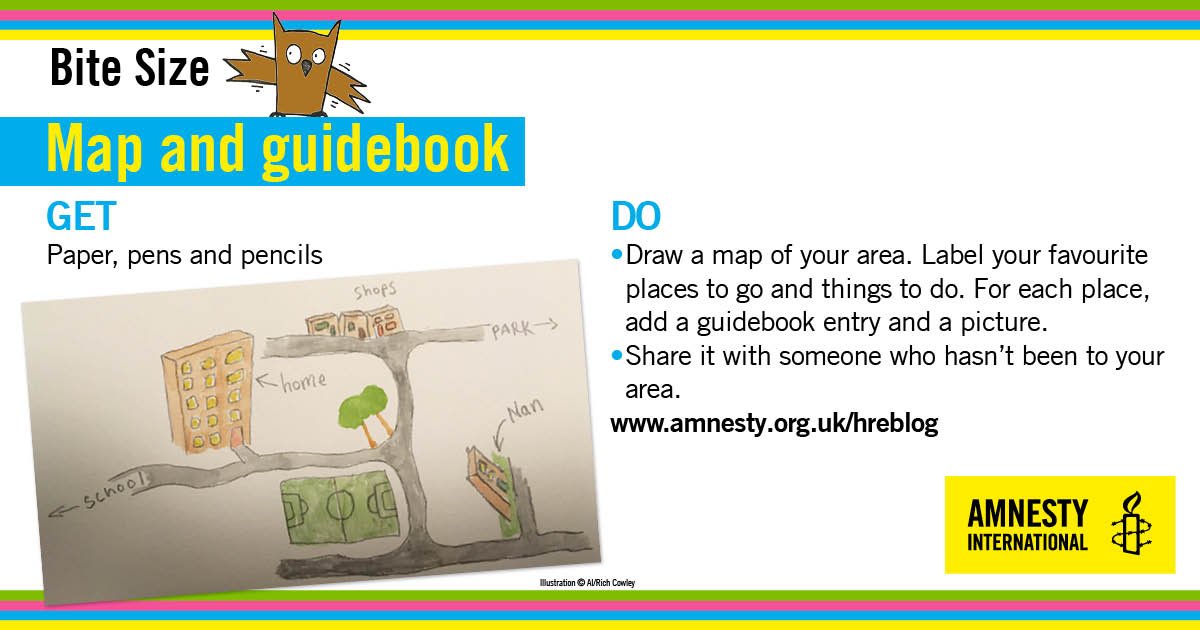 Bite Size Activity: Map and Guidebook | Amnesty International UK