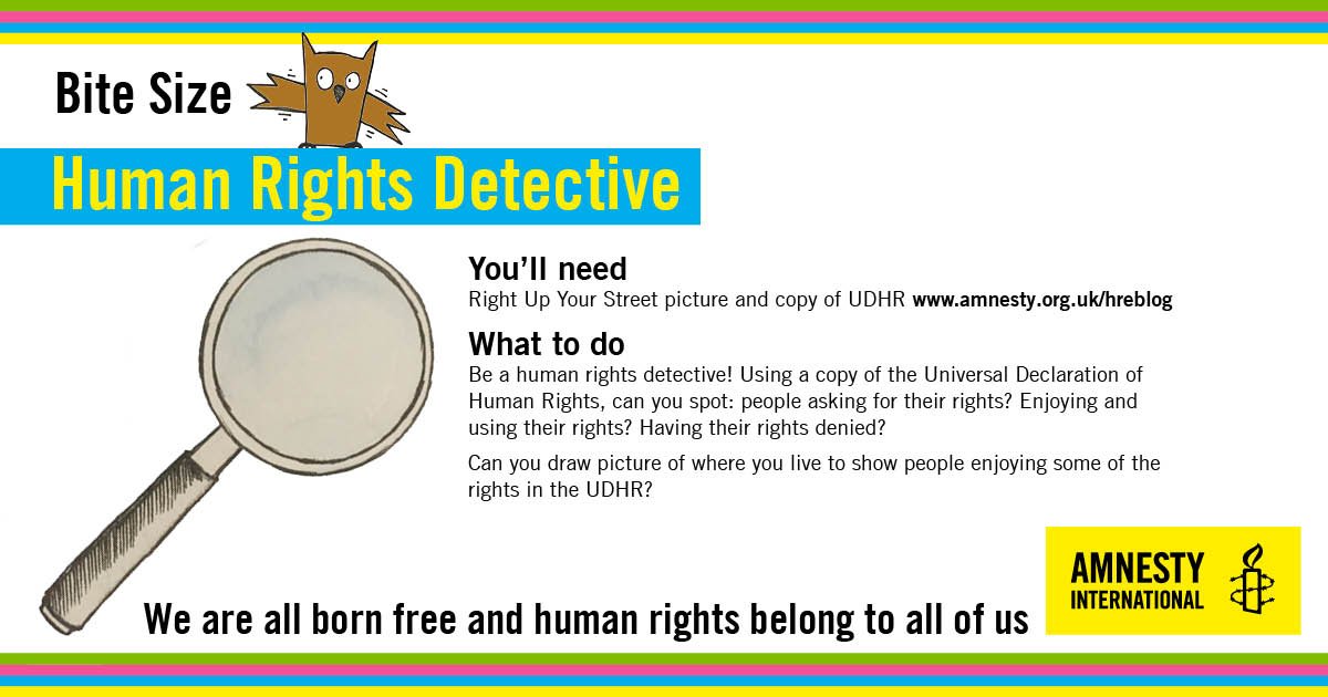 Bite Size Activity: Human Rights Detective | Amnesty International UK